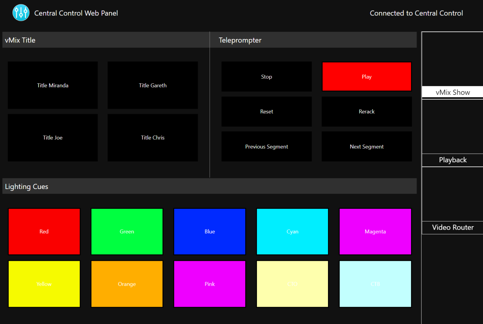 Central Control – Digital Media Distributors